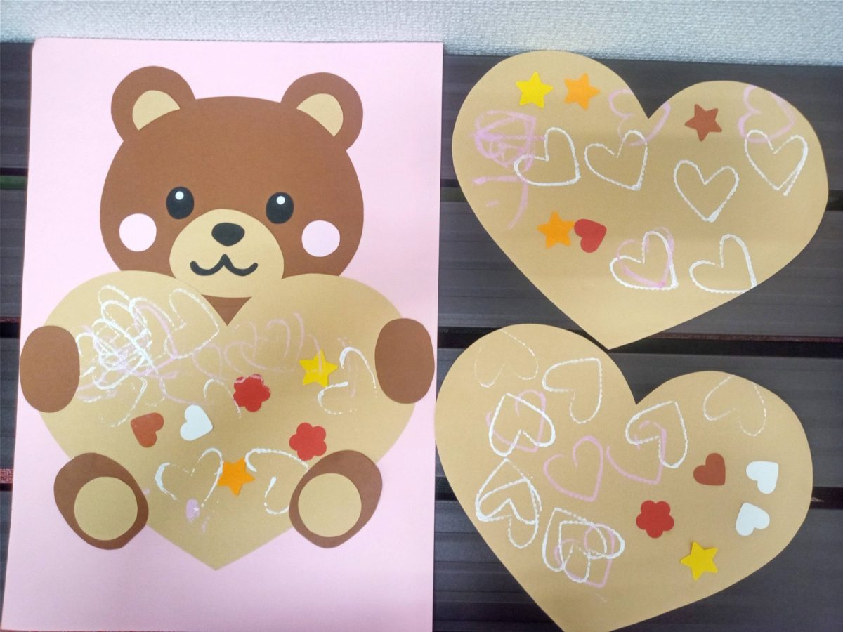2月の平面製作【バレンタインチョコ】 | 児童発達支援CoCoRearはぐ