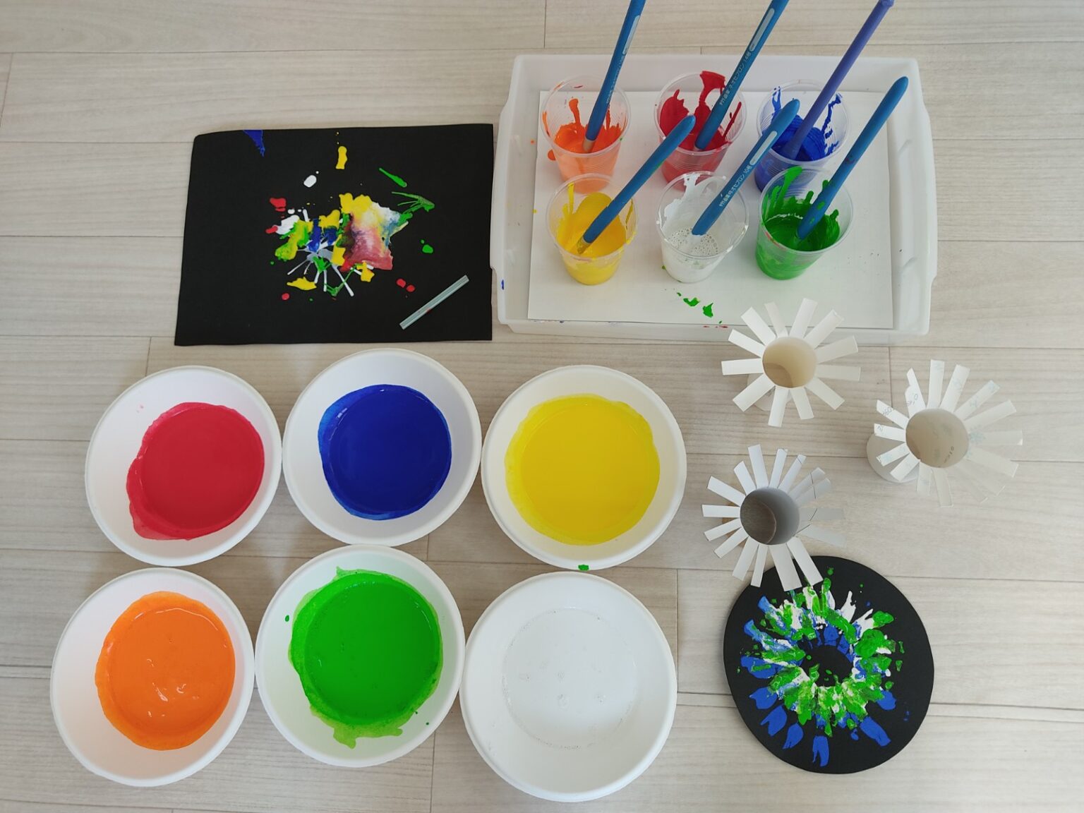 8月の平面製作【はなび】 | 児童発達支援CoCoRearはぐ